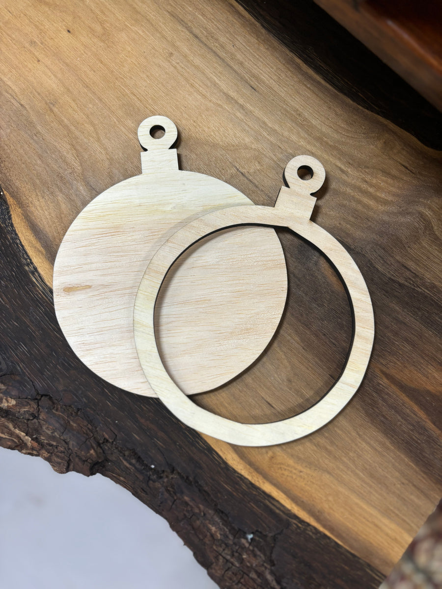 Set of 3| Wooden Ornament Shaped Blank – Ruth & Ruby