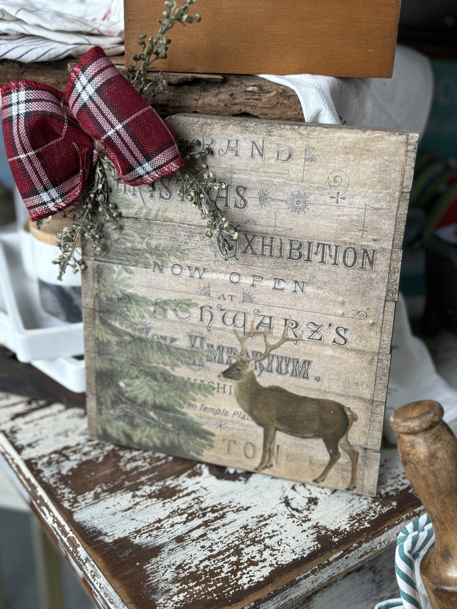 Embellished Rustic Reindeer Decor – Ruth & Ruby