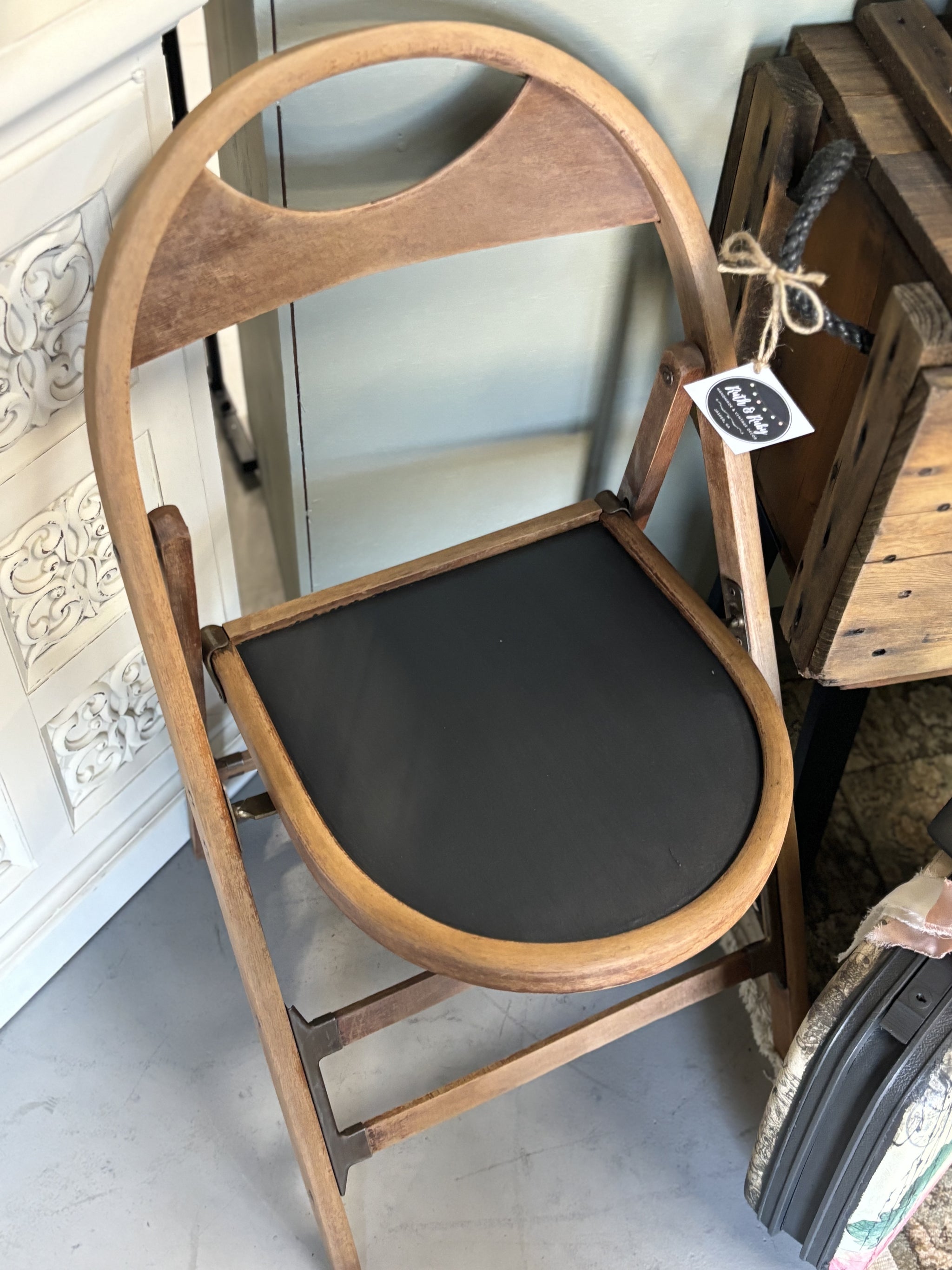 Antique wooden folding chairs store