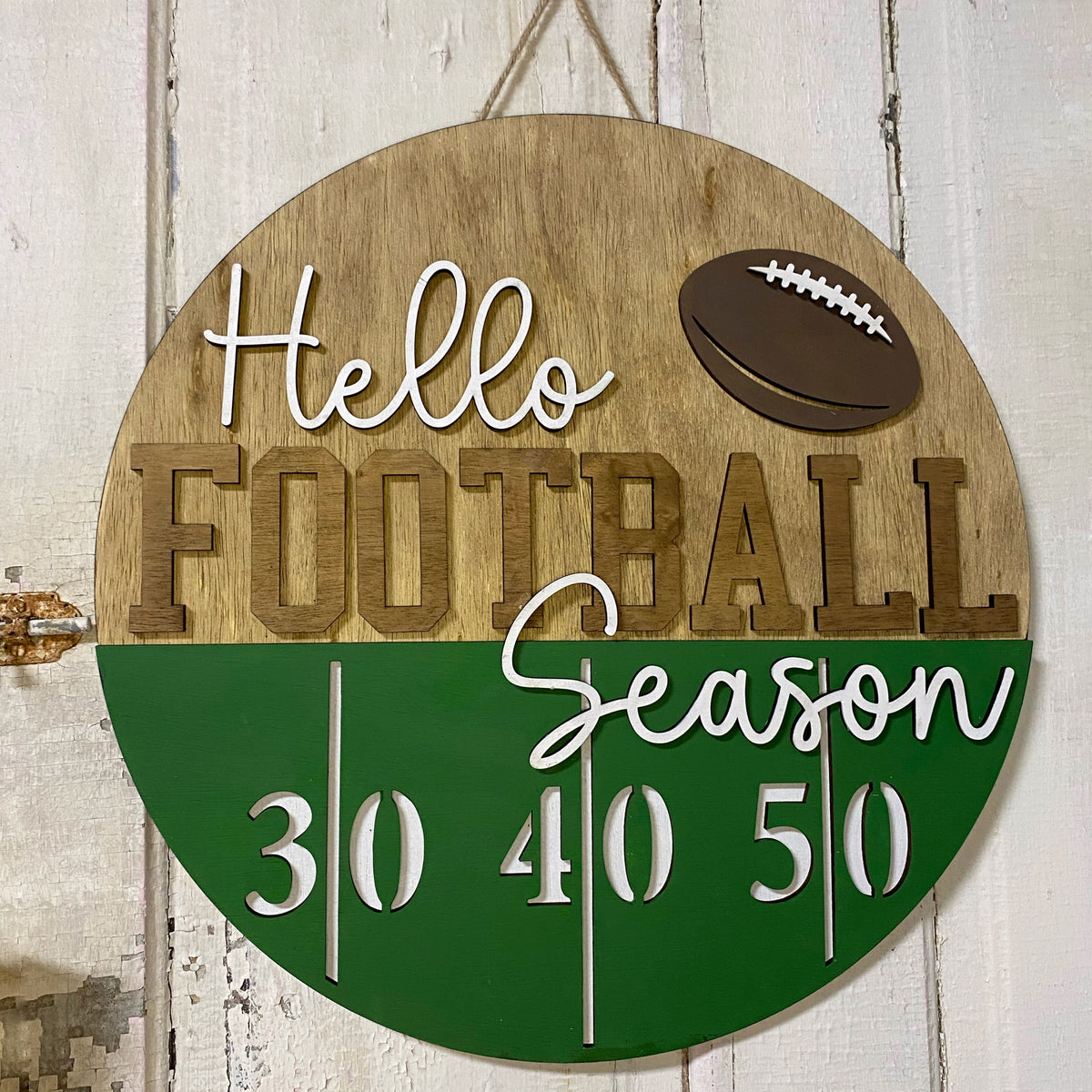 Hello Football Season Door Hanger – Ruth & Ruby