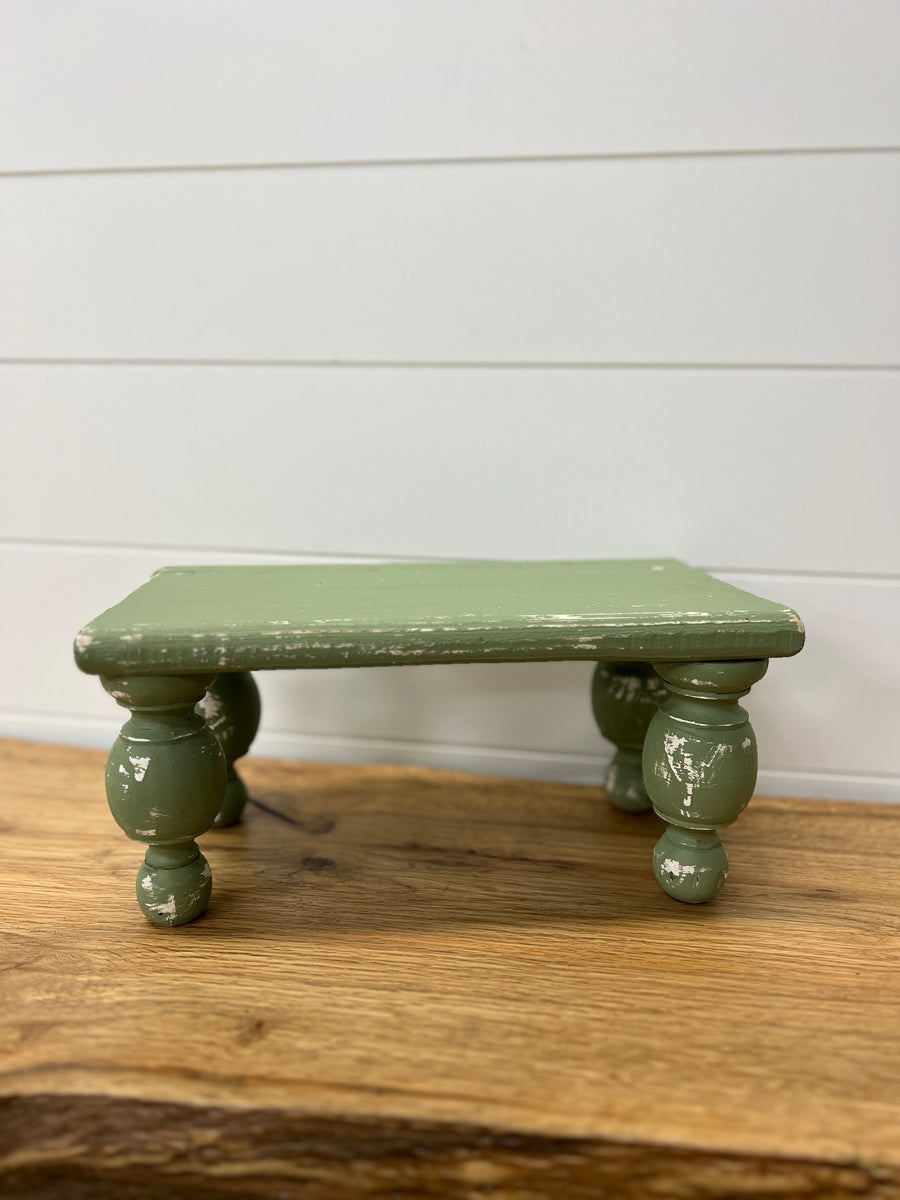 Distressed Sage Green Risers – Ruth & Ruby